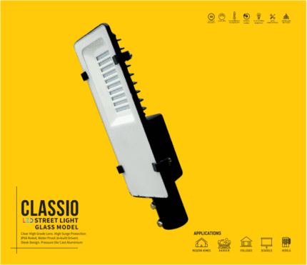Classio Street Light-glass Model - durable and high light
